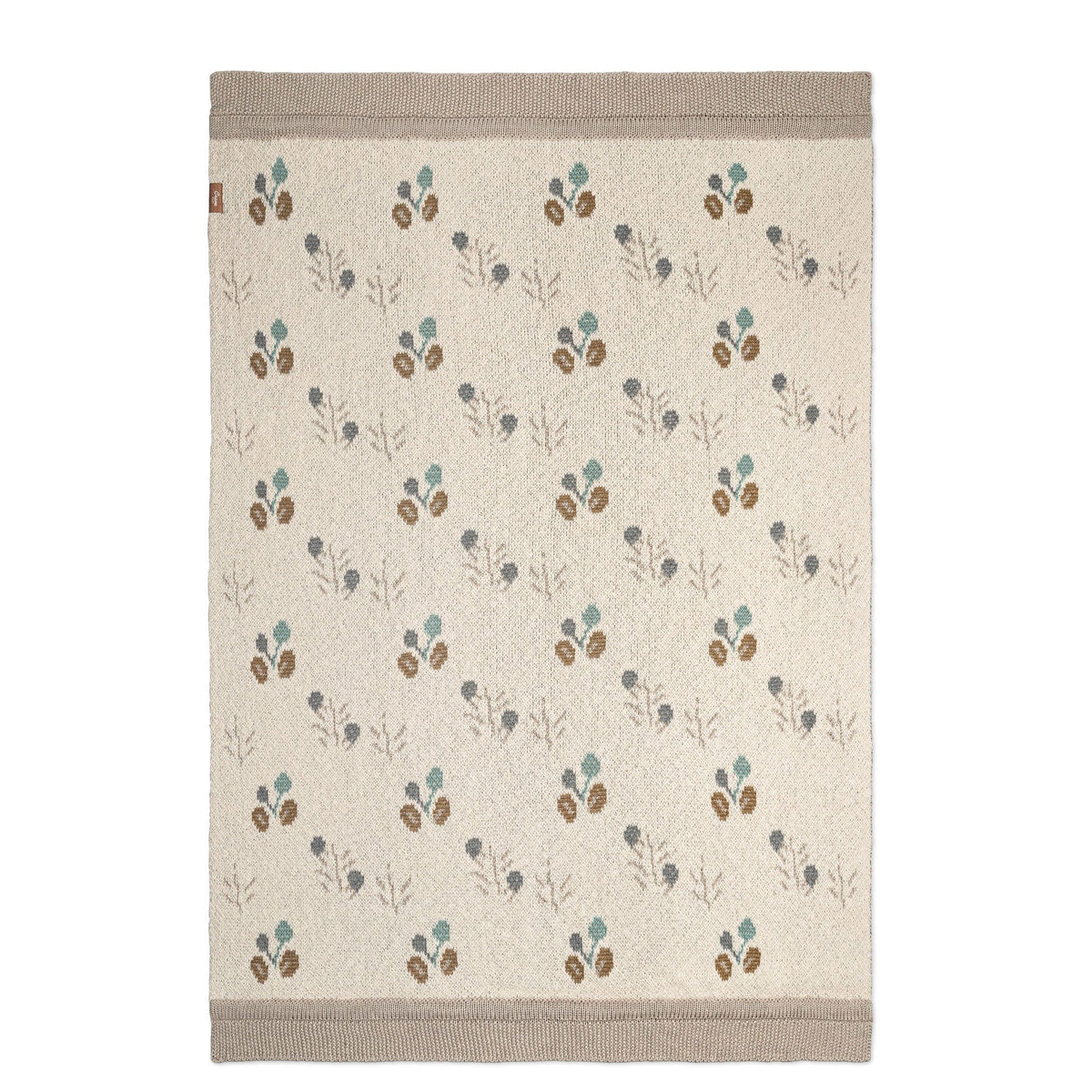 Crane Baby Avery Organic Cotton Knitted Baby Blanket (Poppy) | Pish Posh Baby