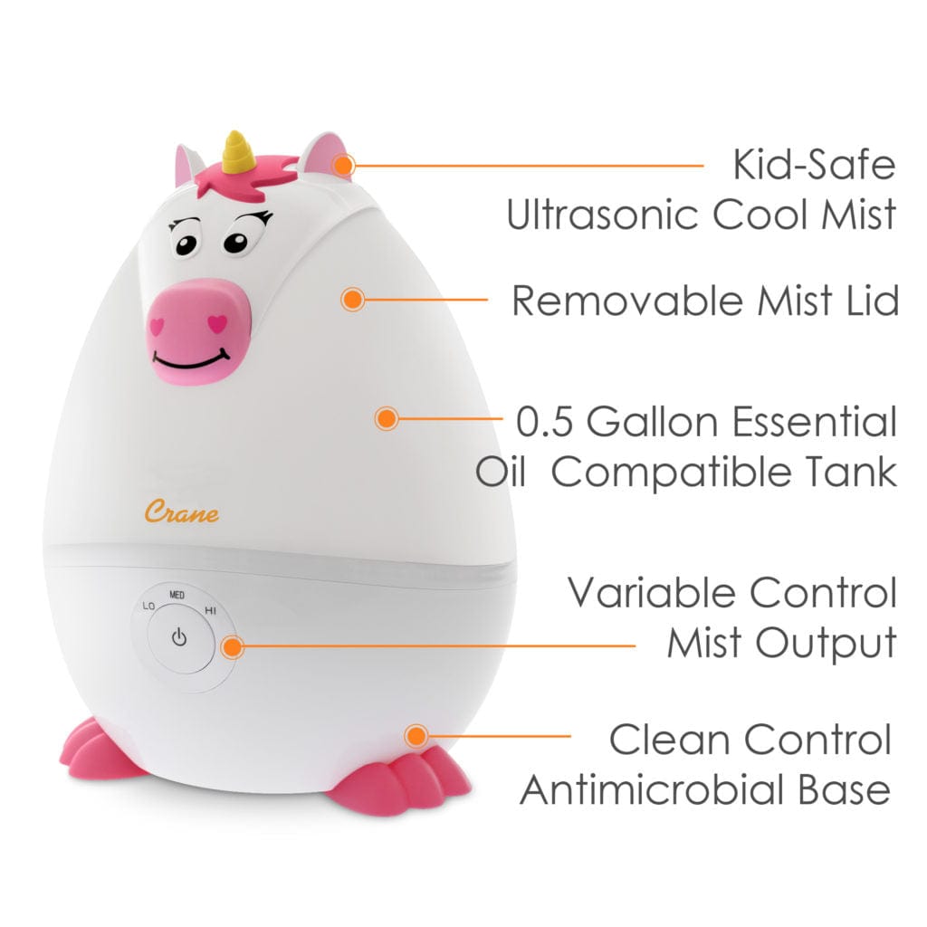 Crane Adorable Mini Humidifier and Aroma Diffuser | Pish Posh Baby